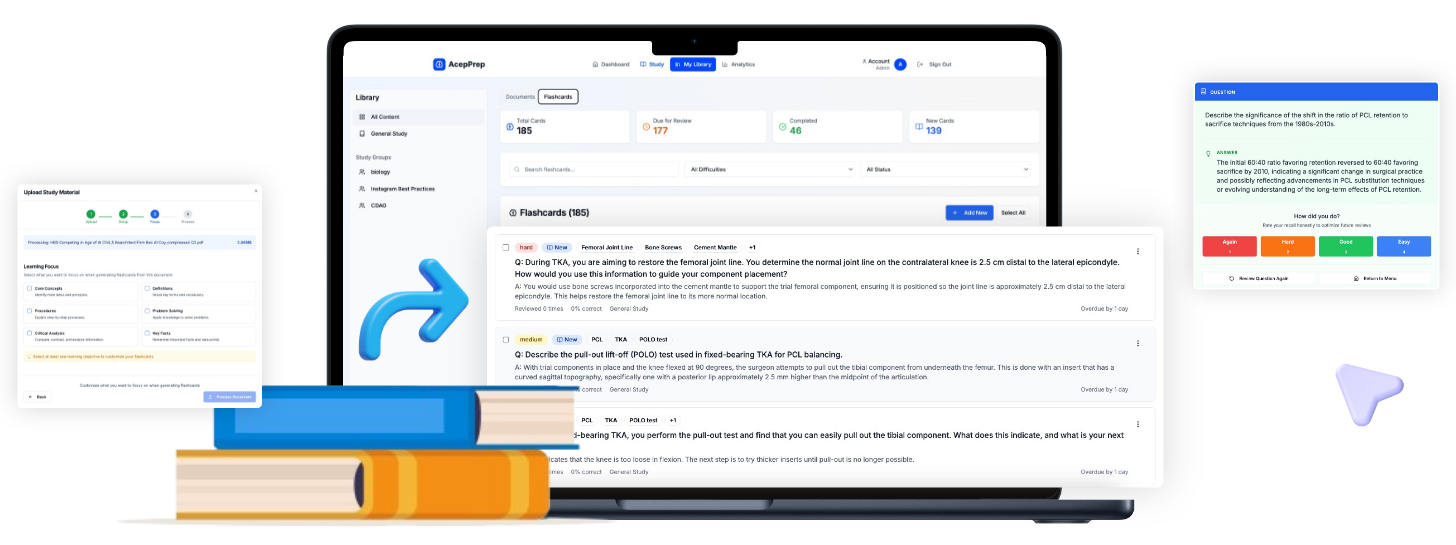 AcePrep - AI-Powered Flashcards & Spaced Repetition Learning Platform